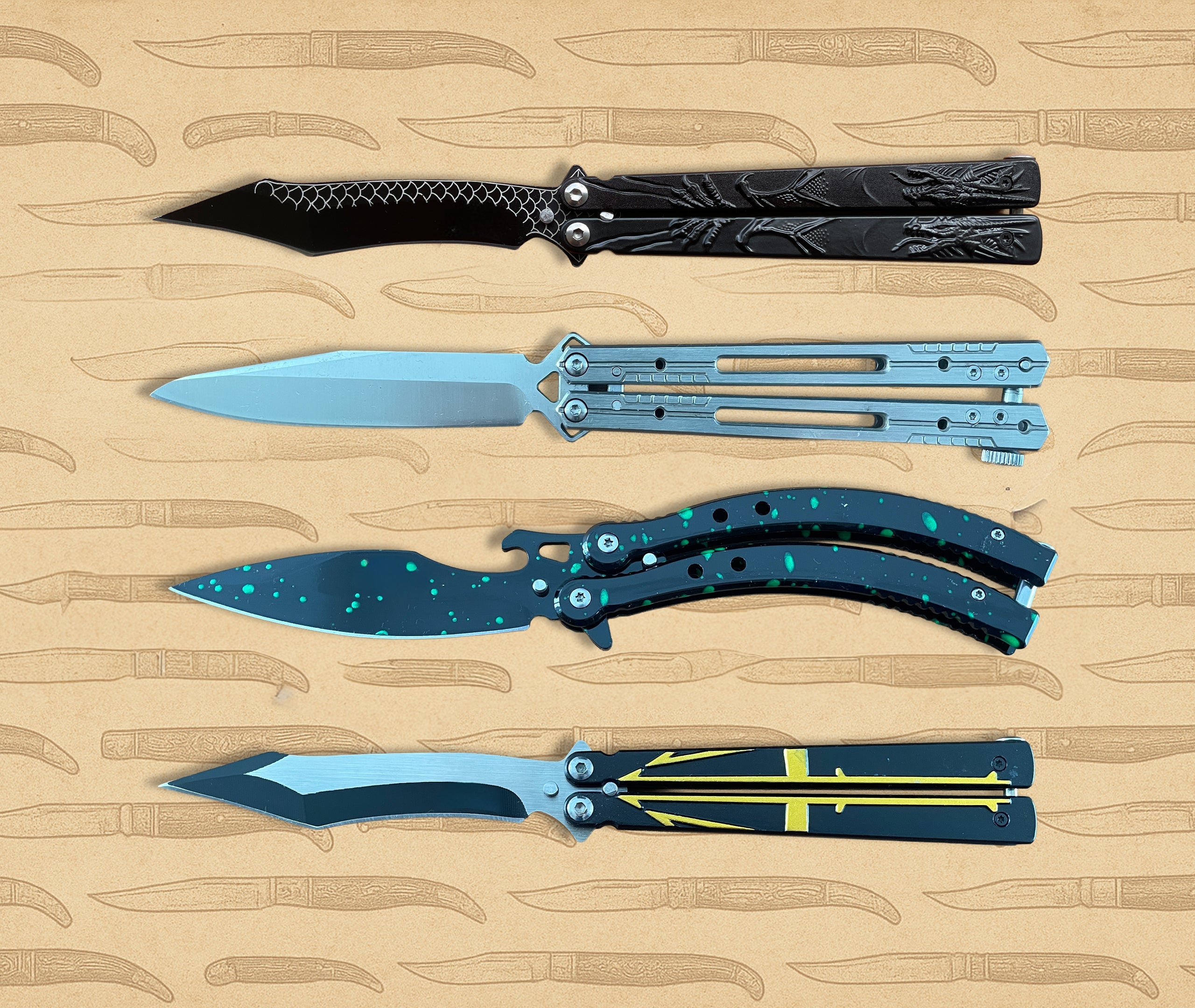 Fan / Butterfly Knives – Navaja Land